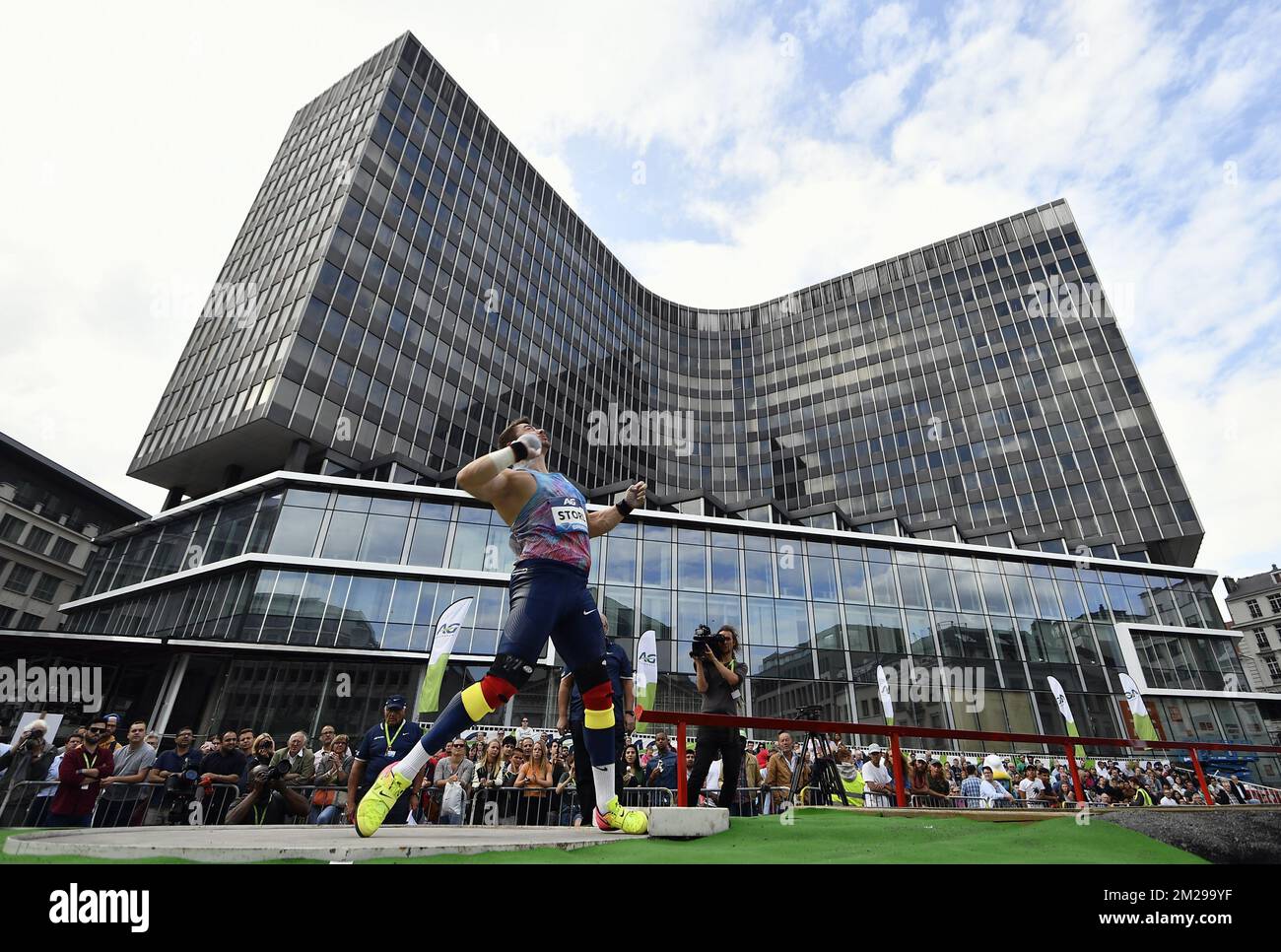 German David Storl pictured in action during the shot put event of the ...
