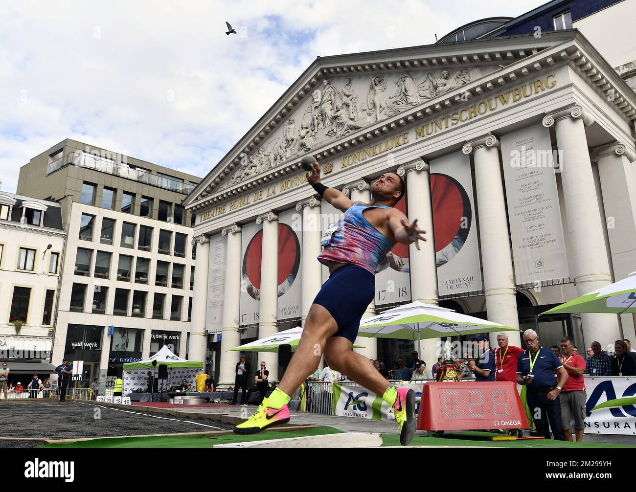 Czech Tomas Stanek pictured in action during the shot put event of the ...