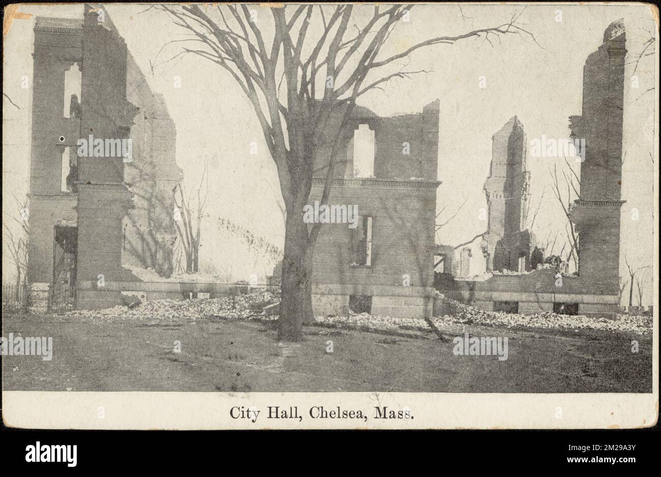 City Hall, Chelsea, Mass. , Fires, Ruins, City & town halls. Chelsea ...