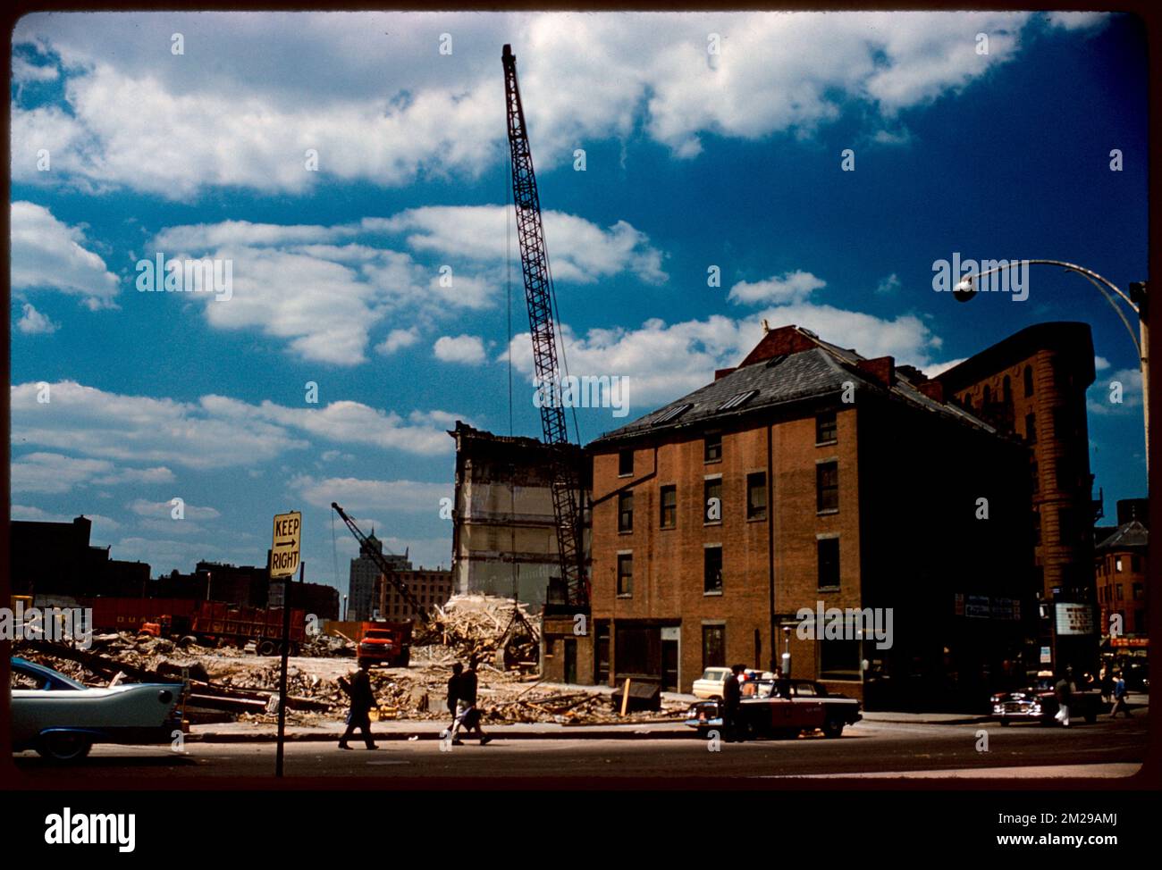 City Hall construction site, Boston , Ruins, Demolition, Urban renewal ...