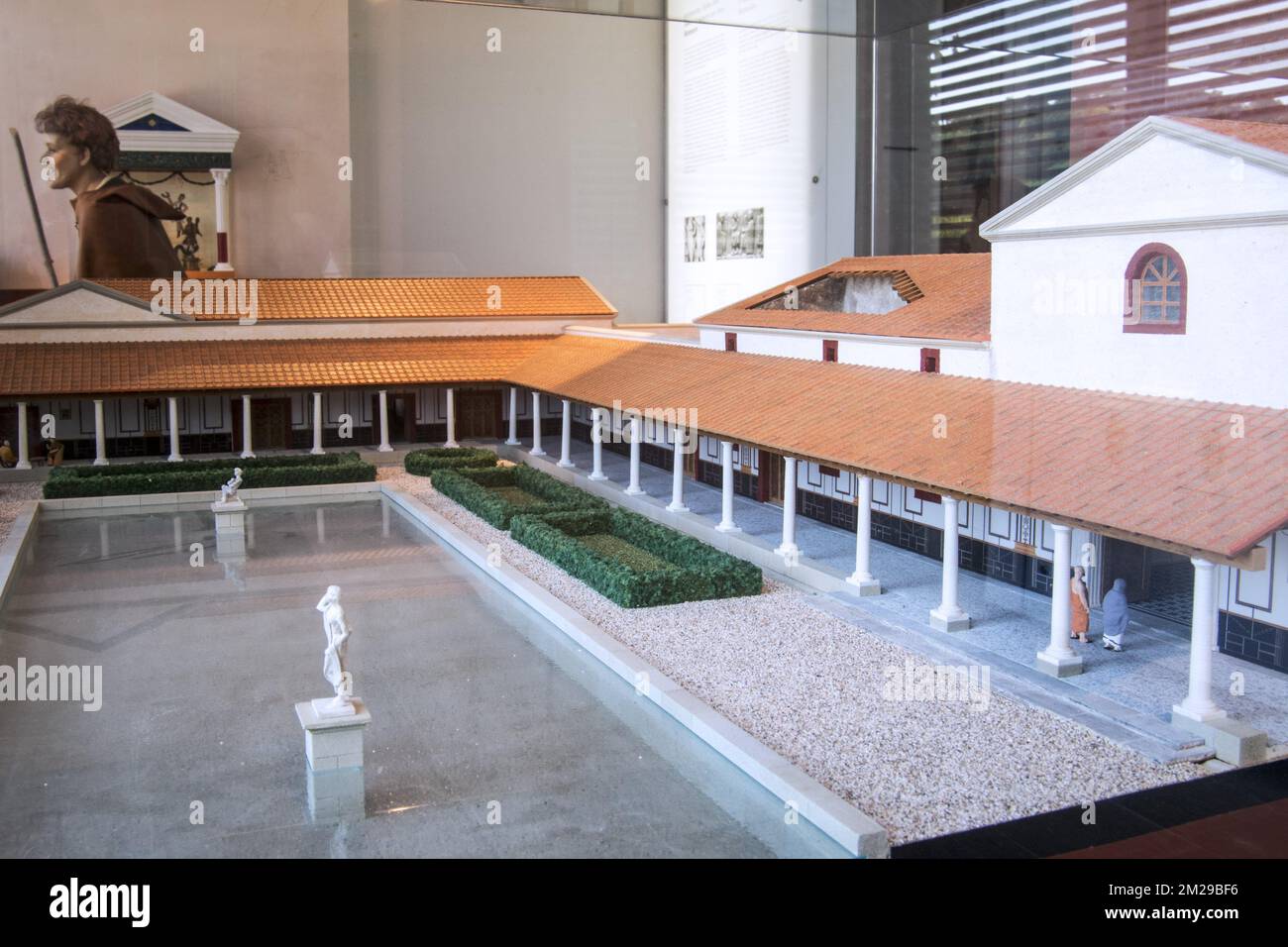 Scale model of the Roman villa / Gallo-Roman manor house / palace ...