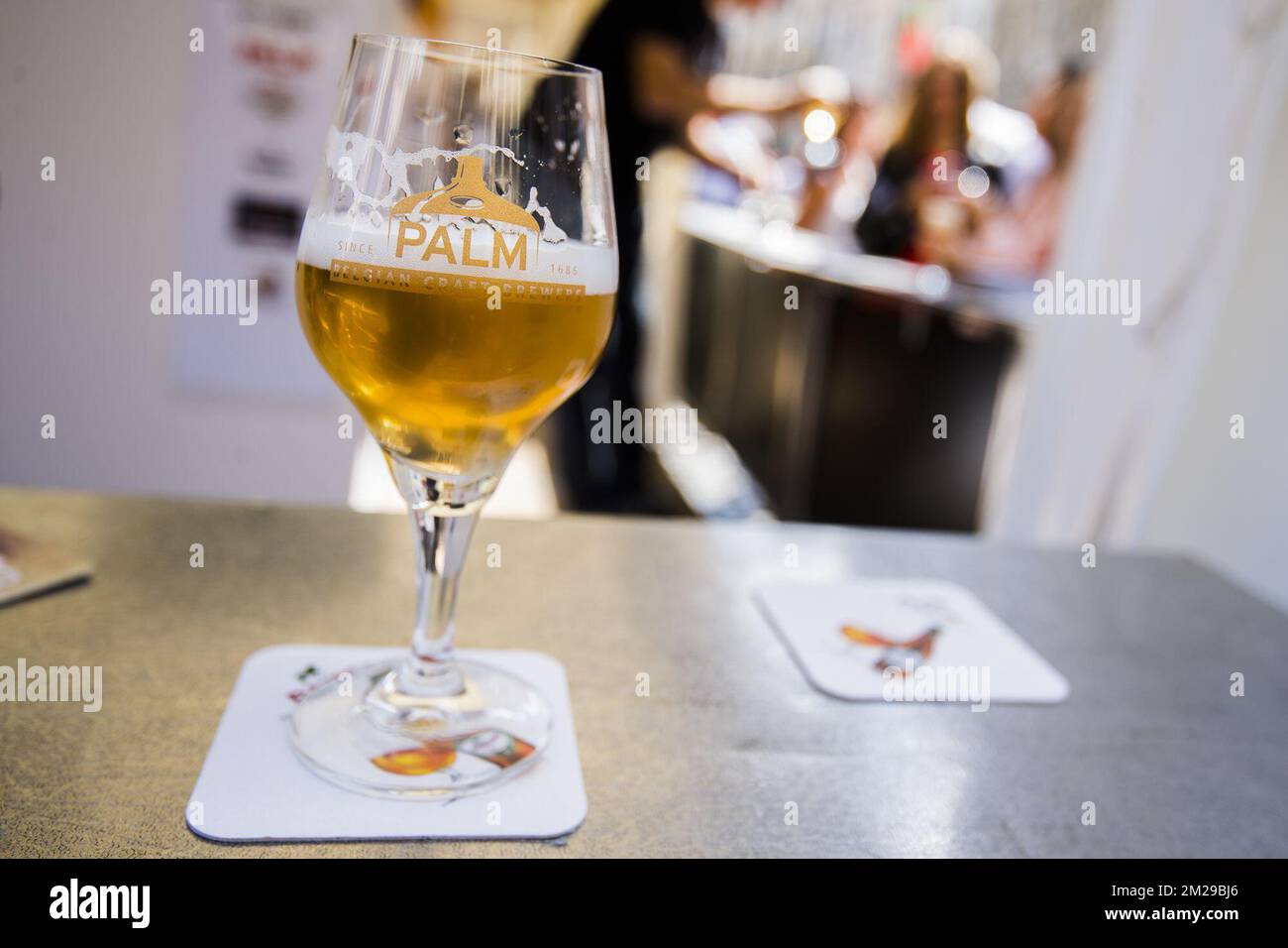 Illustration picture shows a Palm beer at the 19th edition of the ...