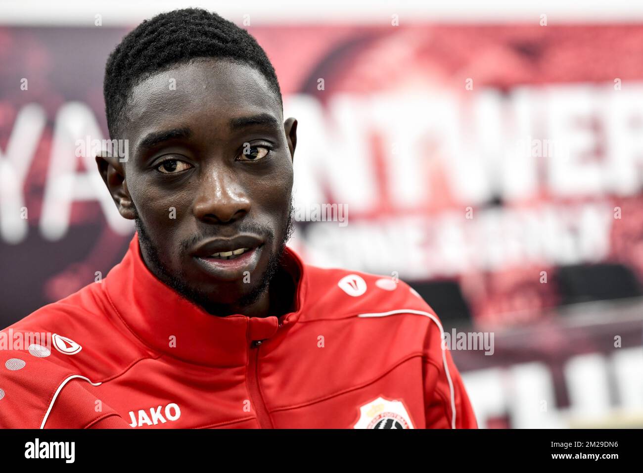 Antwerp's Sambou Yatabare pictured during a press conference of Belgian ...