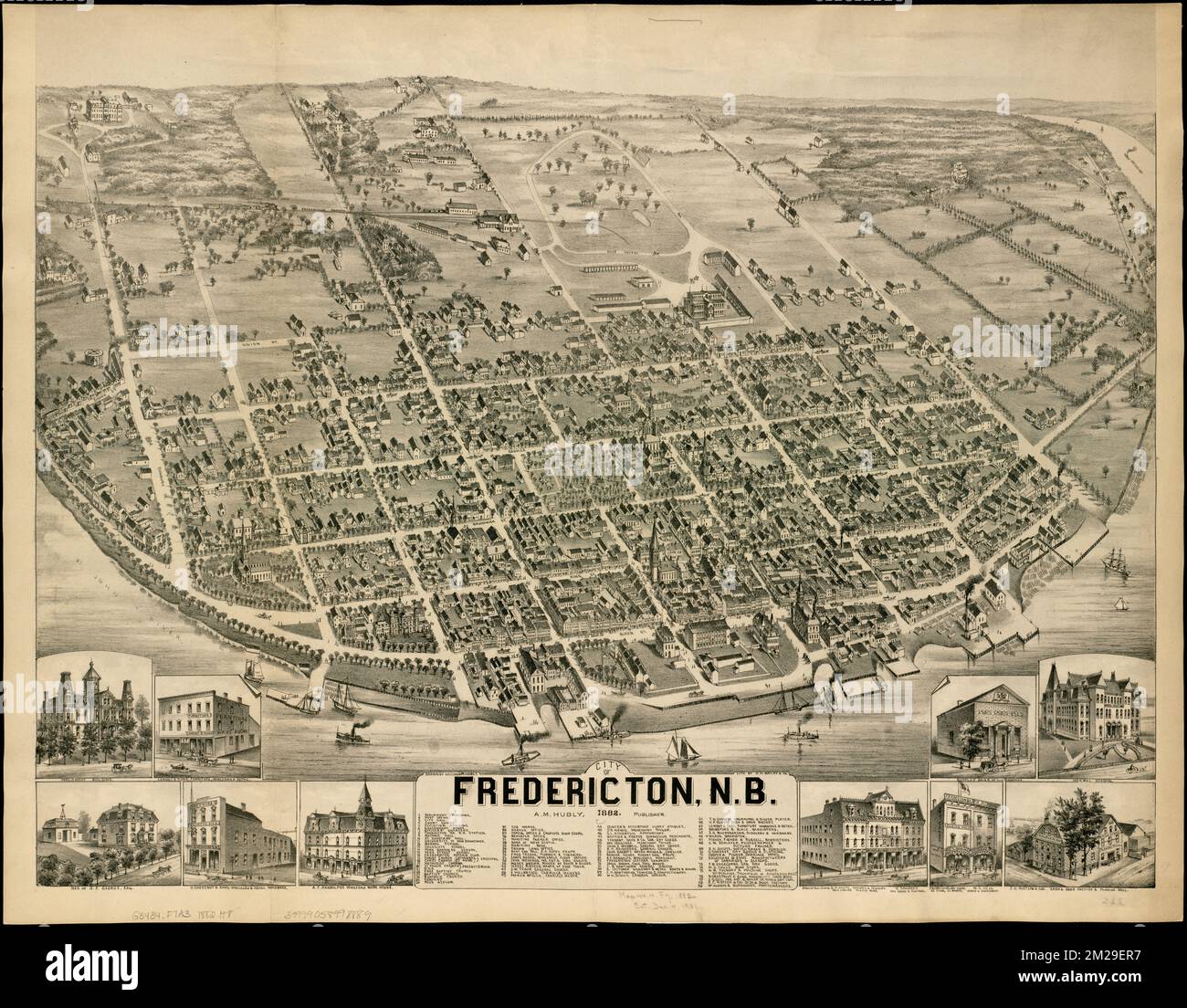 Map of fredericton hi-res stock photography and images - Alamy