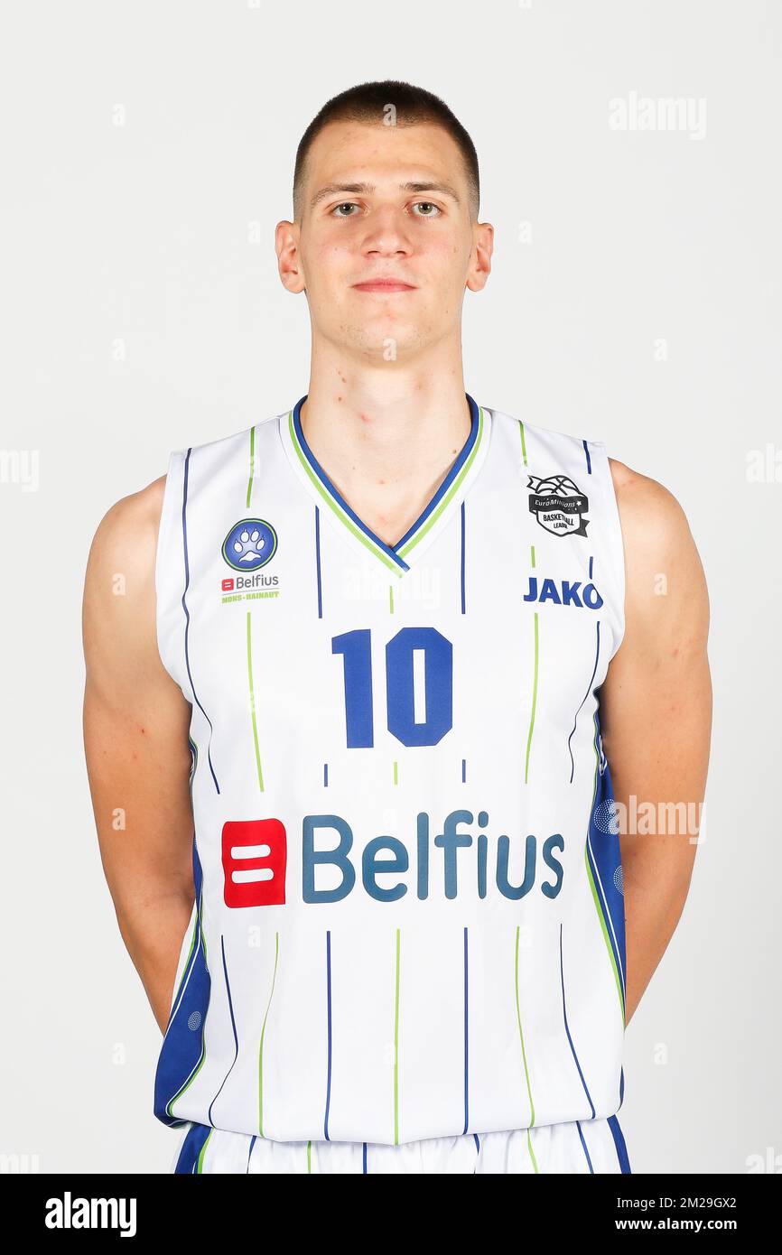 Mons' Mathieu Houdart poses for the photographer at the photoshoot of ...