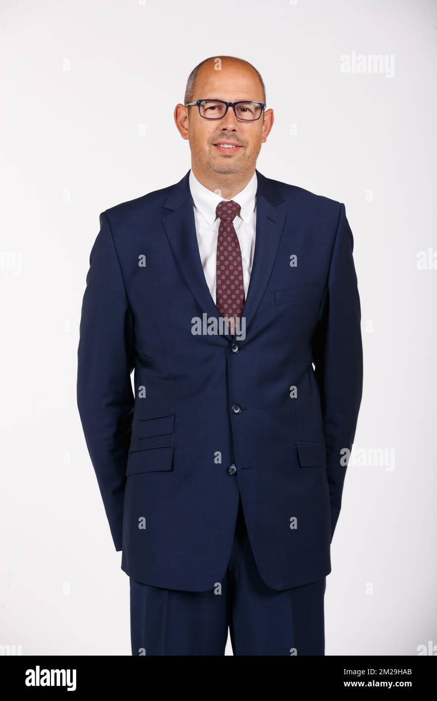 BC Oostende's Philippe Debaere poses for the photographer at the ...