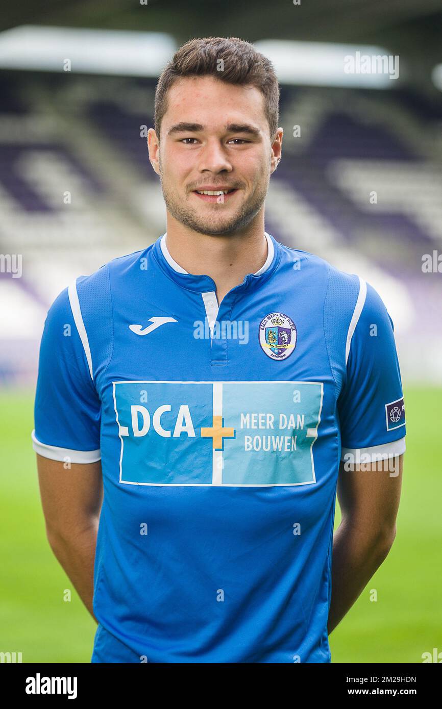 Quintijn Steelant (25) poses for photographer at the 2017-2018 season ...