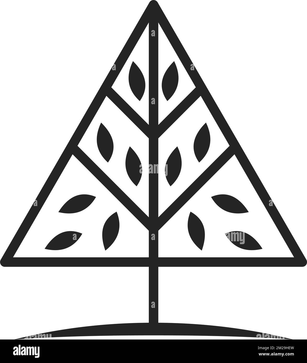 Tree Logo template Icon Illustration abstract Brand Identity Stock ...