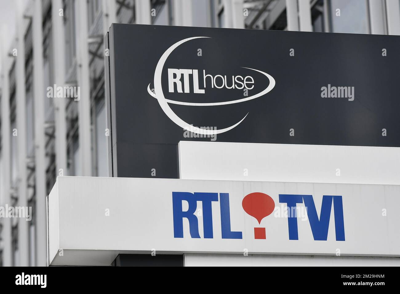 The RTL logo pictured at the headquarters of the RTL Belgium media ...