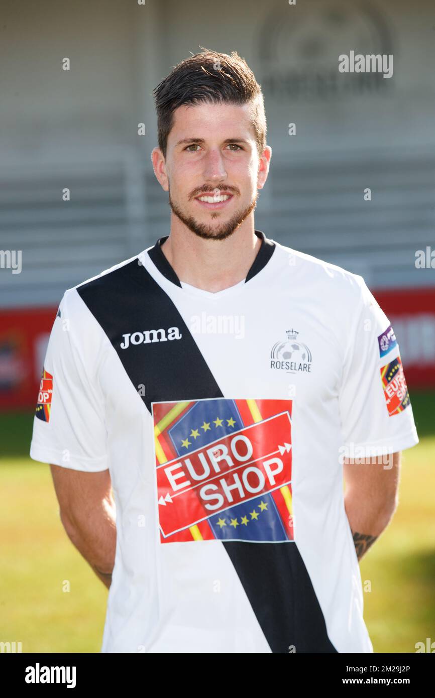Roeselare's Sandro Wieser poses for the photographer during the 2017 ...
