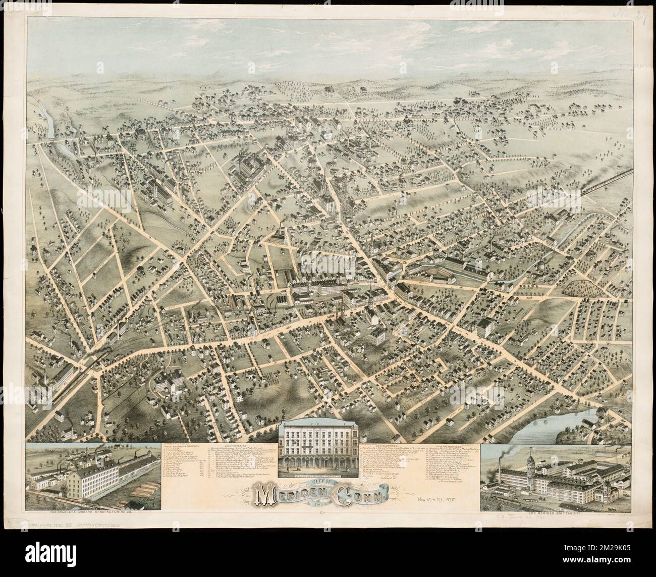 Map of meriden hi-res stock photography and images - Alamy