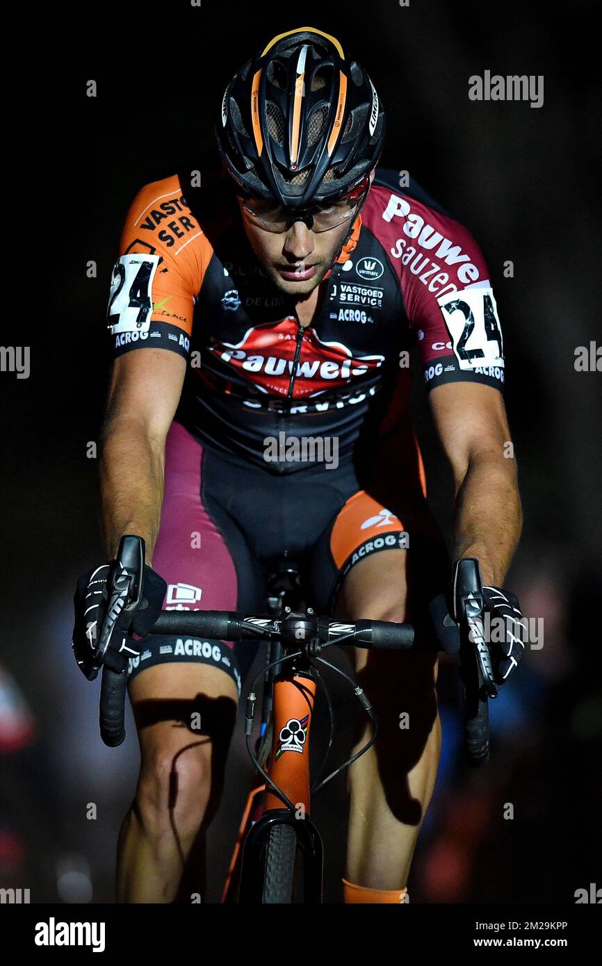 Belgian Rob Peeters pictured in action during the Jingle Cross ...