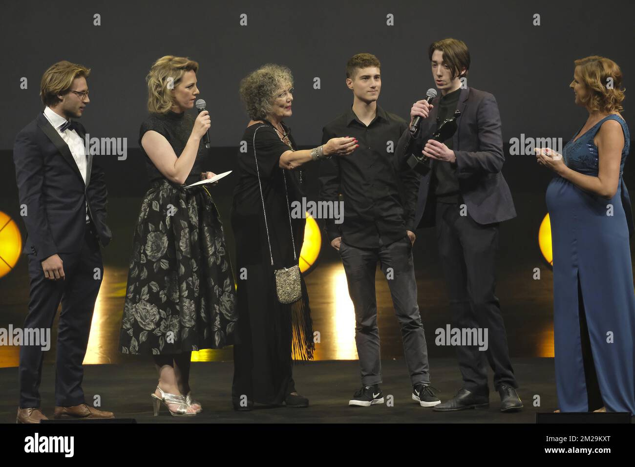 20150911 - OOSTENDE, BELGIUM: Sebastian Van Dun, actress Maaike ...