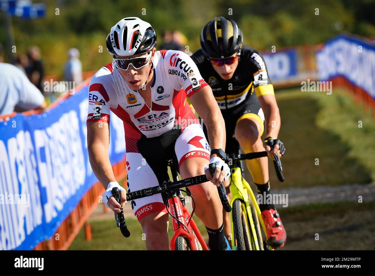 Belgian Laurens Sweeck and Belgian Quinten Hermans pictured in action ...