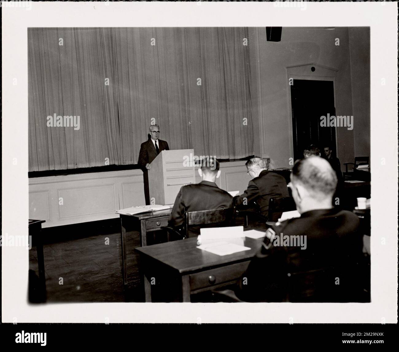 Civil Defense Conference at Headquarters - 1st Army , Meetings, Civil ...