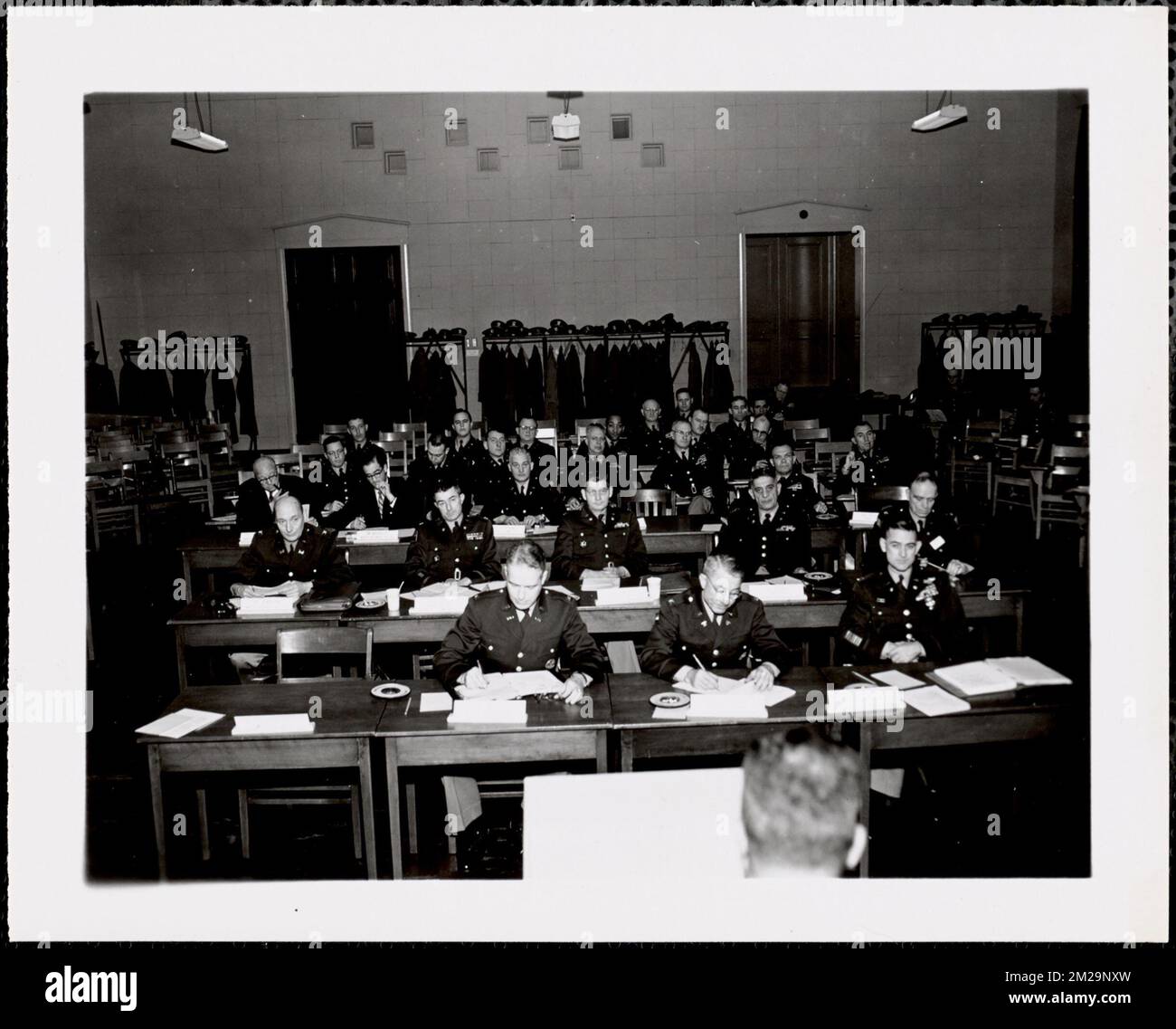 Civil Defense Conference at Headquarters - 1st Army , Meetings, Civil ...