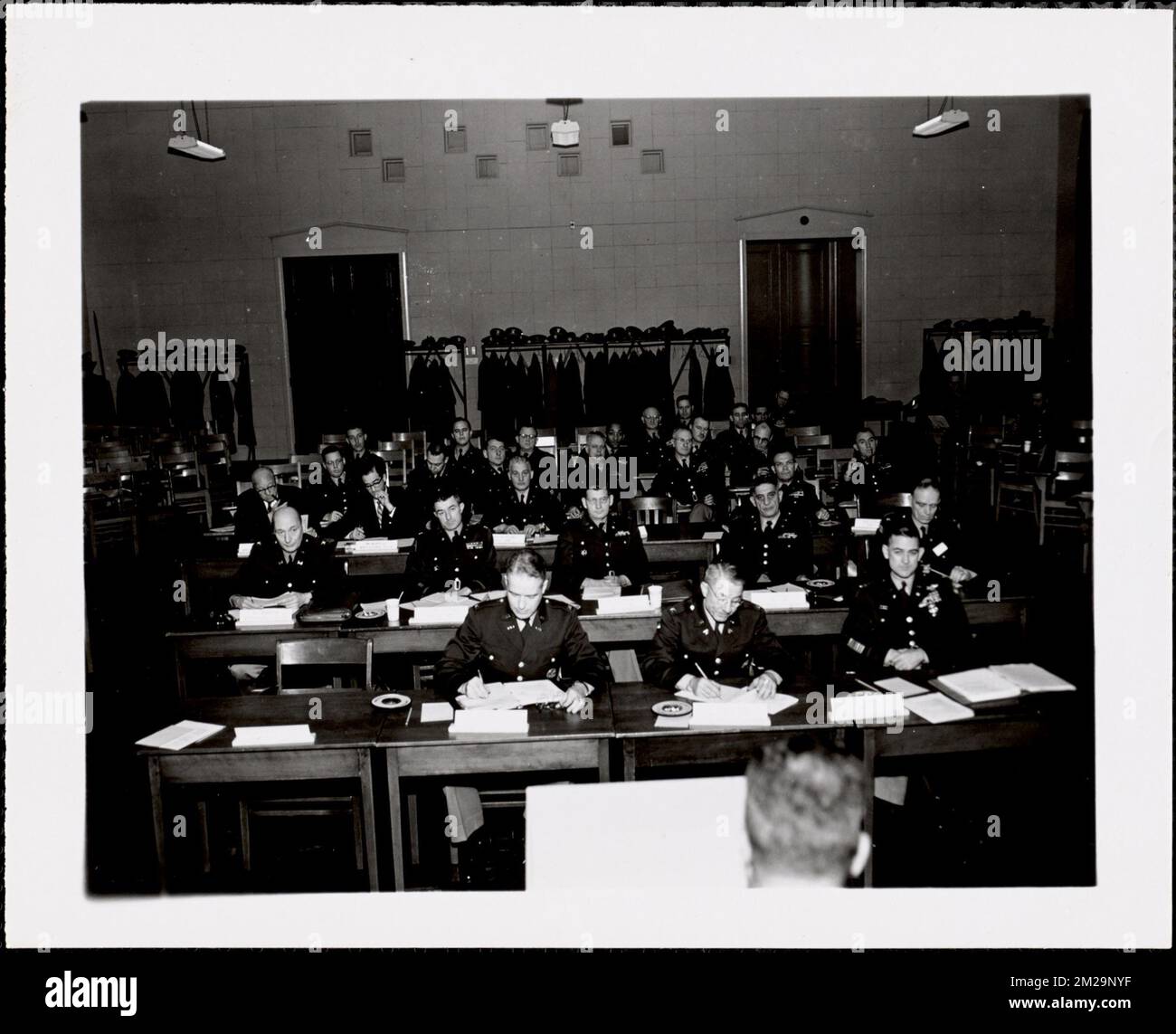 Civil Defense Conference at Headquarters - 1st Army , Meetings, Civil ...