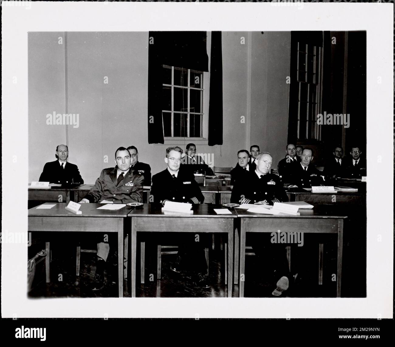 Civil Defense Conference at Headquarters - 1st Army , Meetings, Civil ...