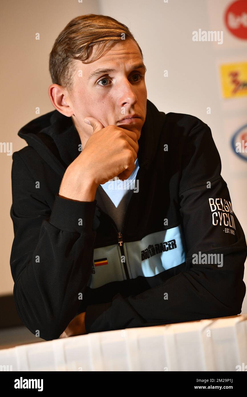 Belgian Dylan Teuns of BMC Racing Team pictured during a press ...