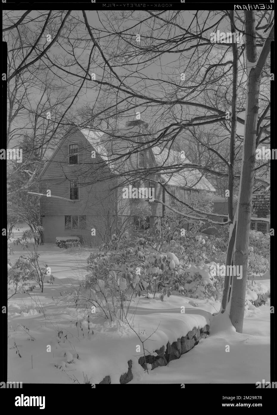 Claflin Richards House, snow , Architecture, Dwellings, Snow. Samuel ...
