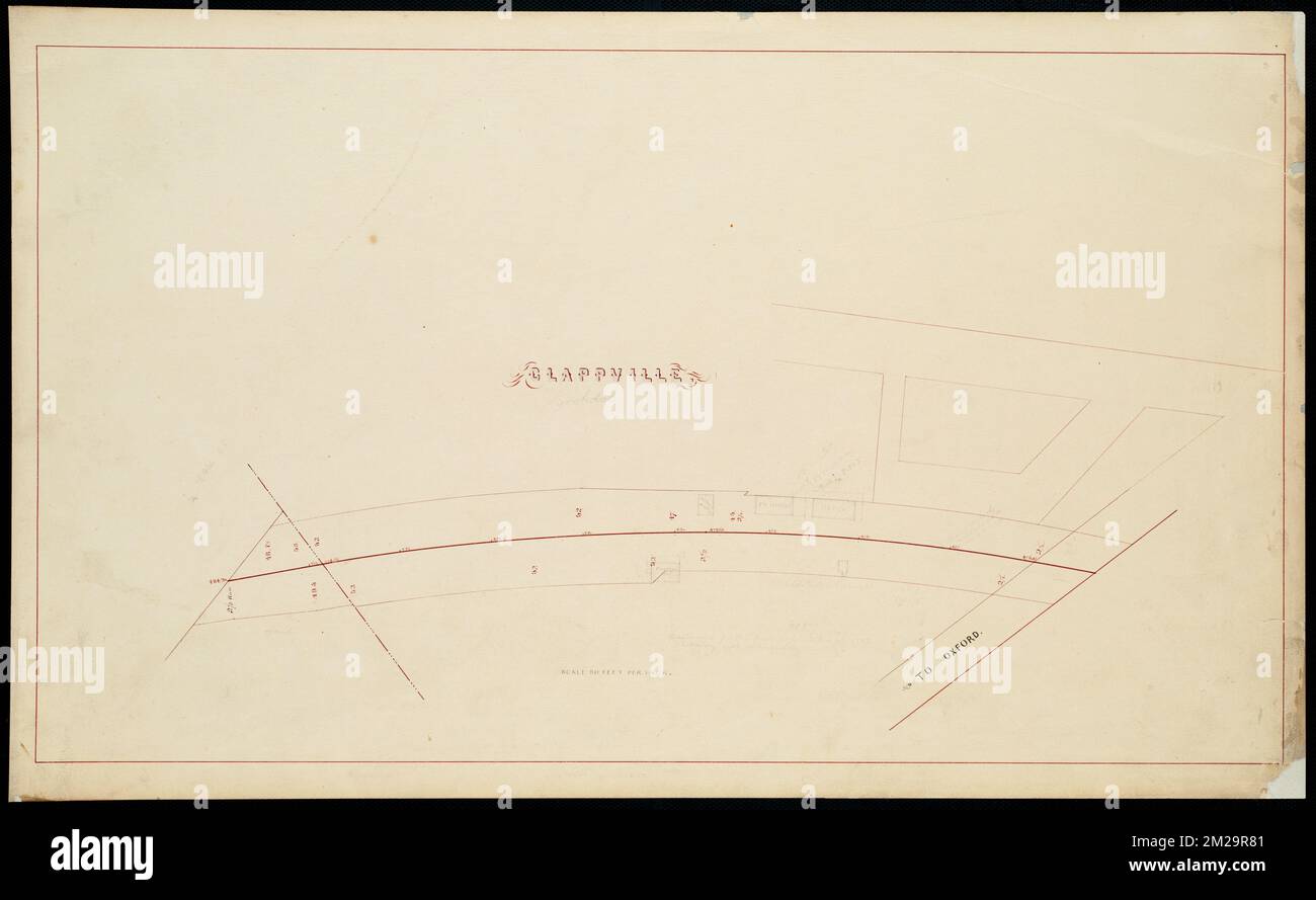 Clappville , Leicester Mass., Maps, Railroads, Massachusetts, Leicester ...