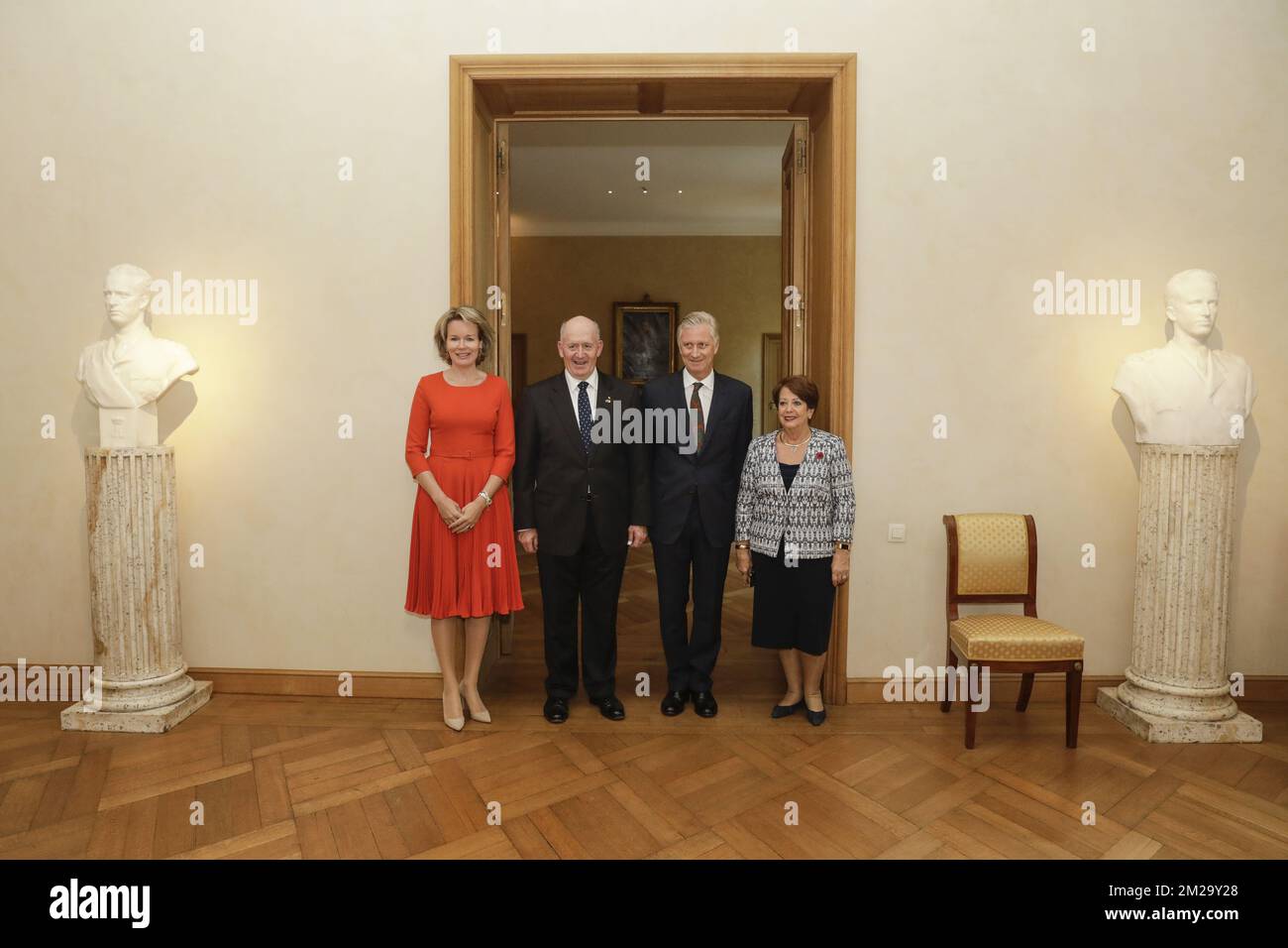 Queen Mathilde of Belgium, Australian Governor-General of Commonwealth Peter Cosgrove, King ...