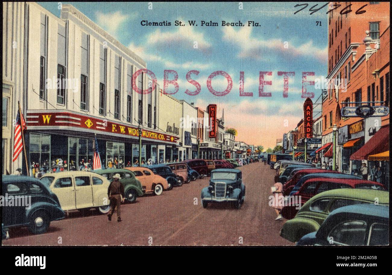 Clematis Street, West Palm Beach, Florida , Cities & towns, Tichnor ...