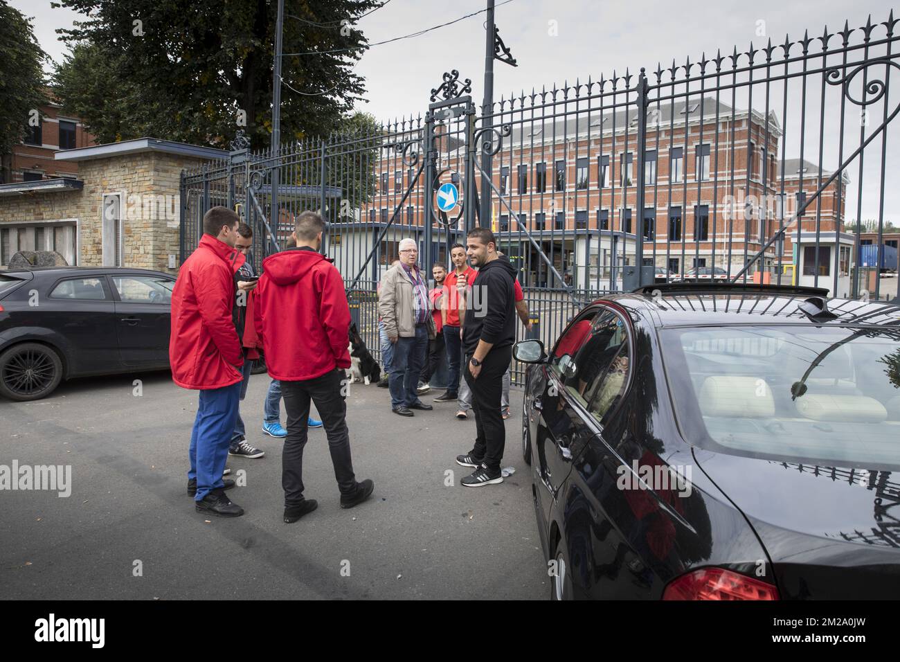 Illustration picture shows a strike by the personnel of weapon factory ...