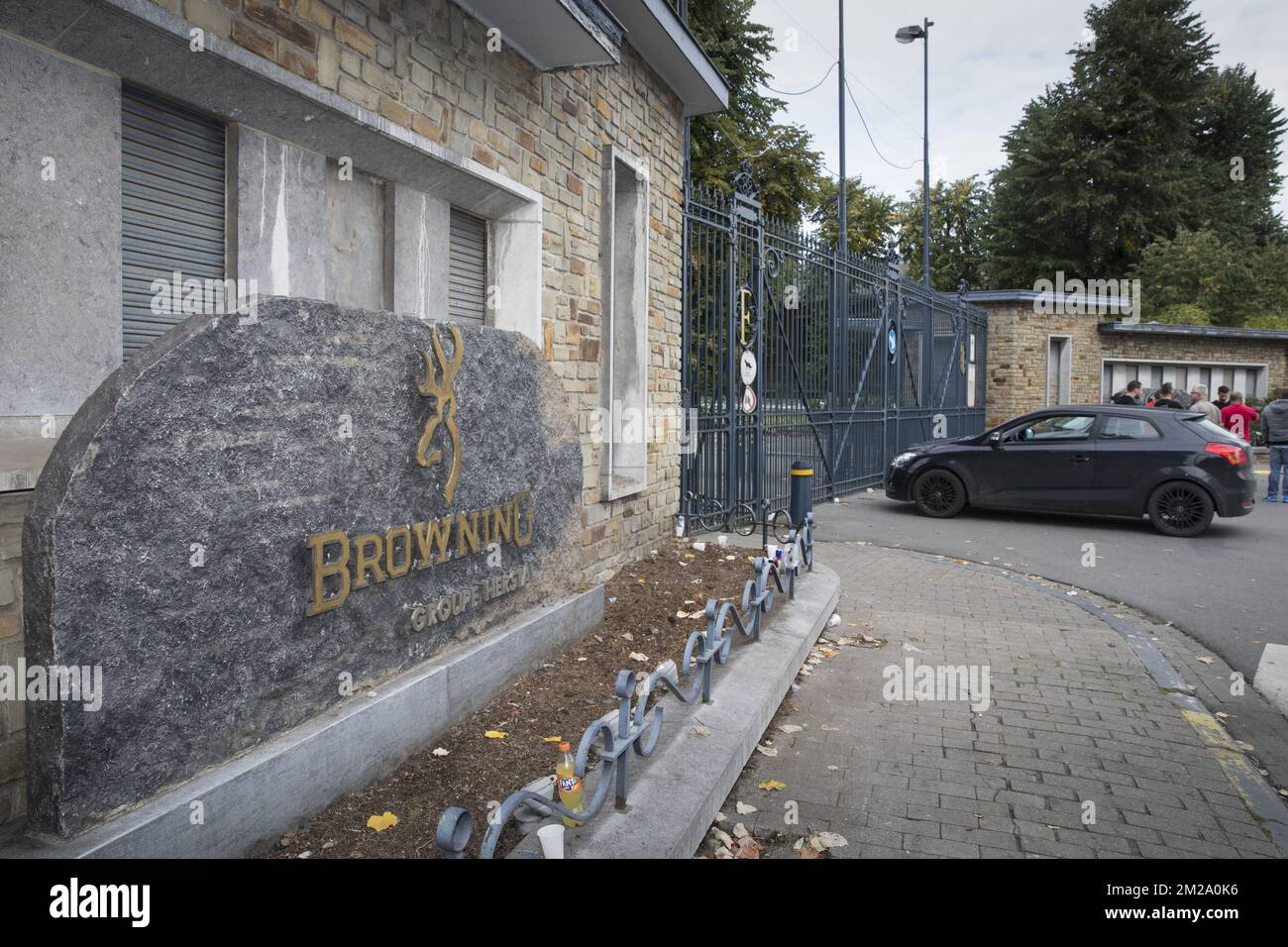 Illustration picture shows a strike by the personnel of weapon factory ...