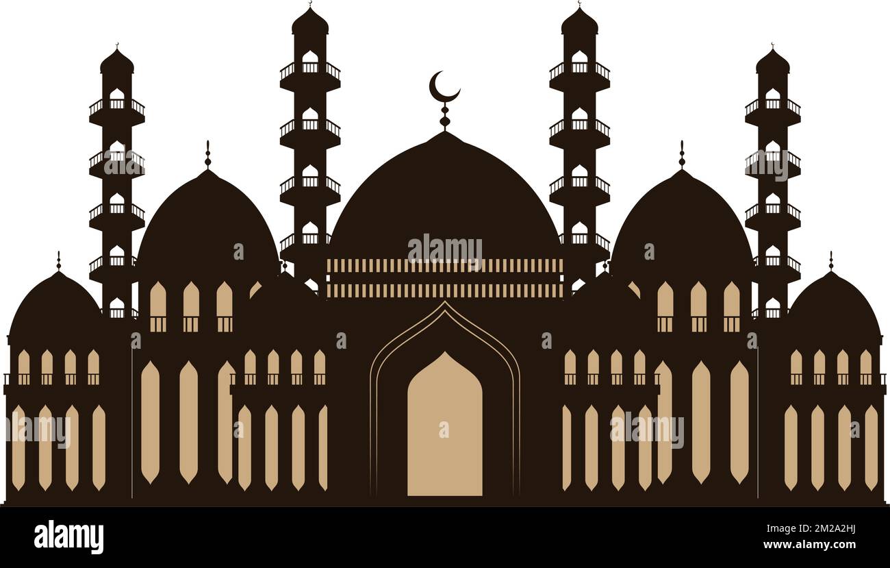 muslim mosque black facade icon Stock Vector Image & Art - Alamy