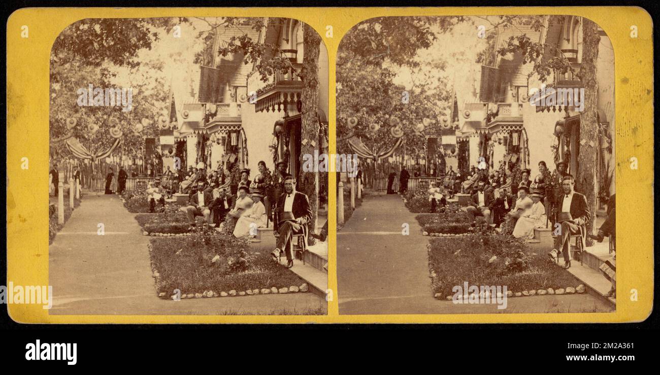 Clinton Ave camp ground M.V. , Dwellings Stock Photo - Alamy