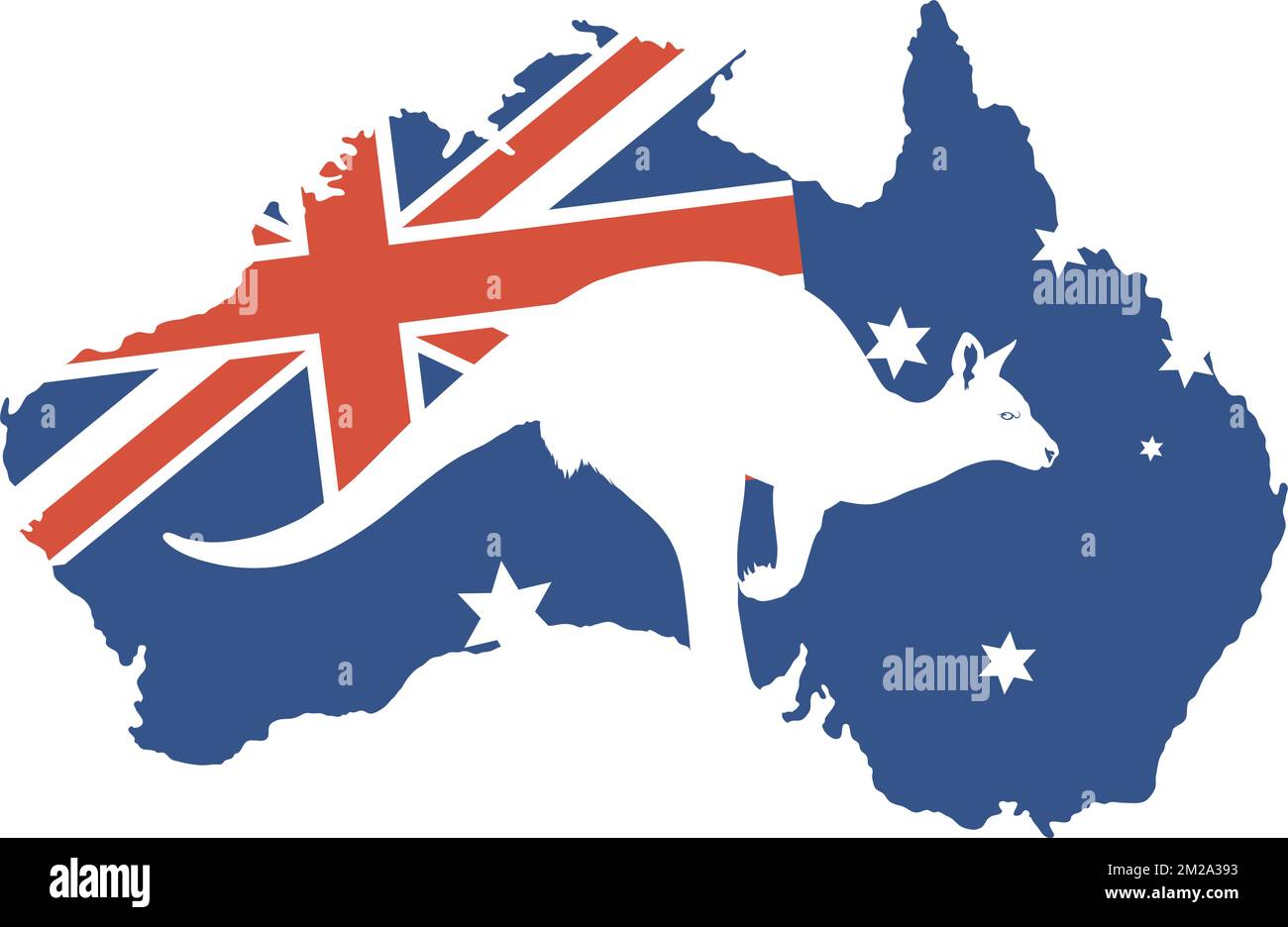australian flag in map icon Stock Vector Image & Art - Alamy