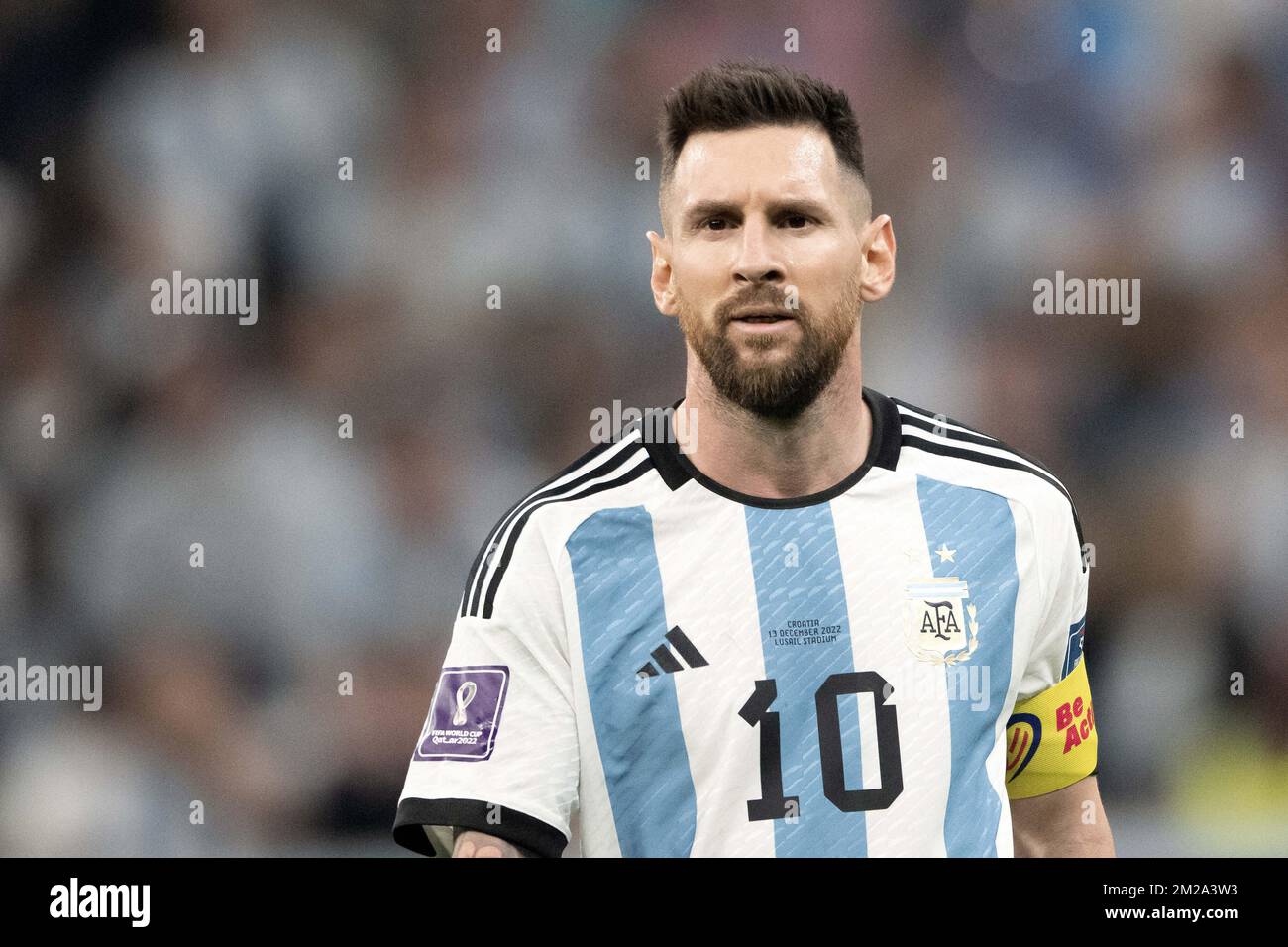 Lionel Messi of Argentina in action during the FIFA World Cup Qatar ...