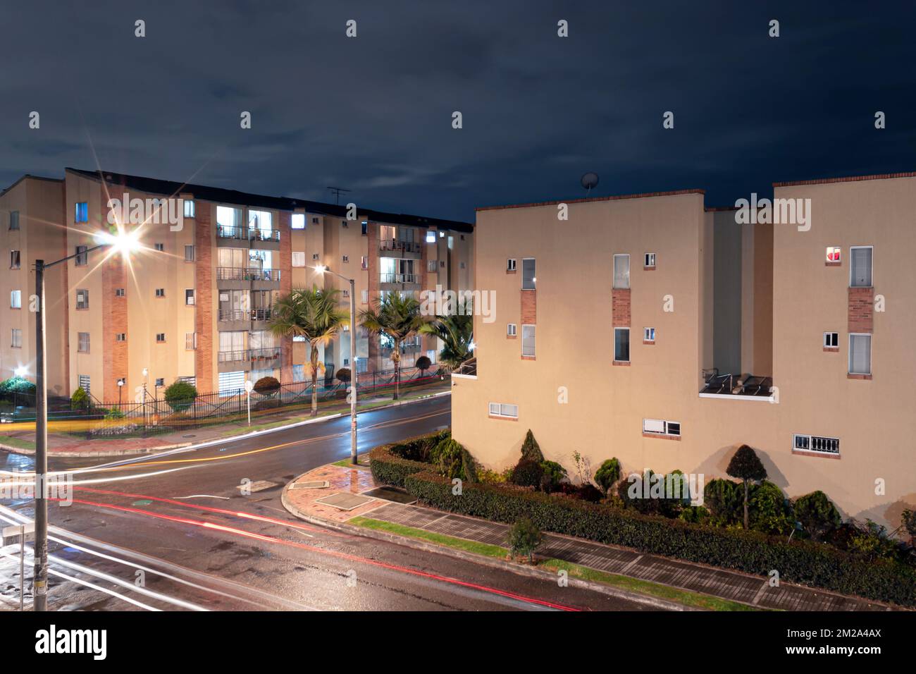 Amazing Long exposure shot of a residential buildings units ...