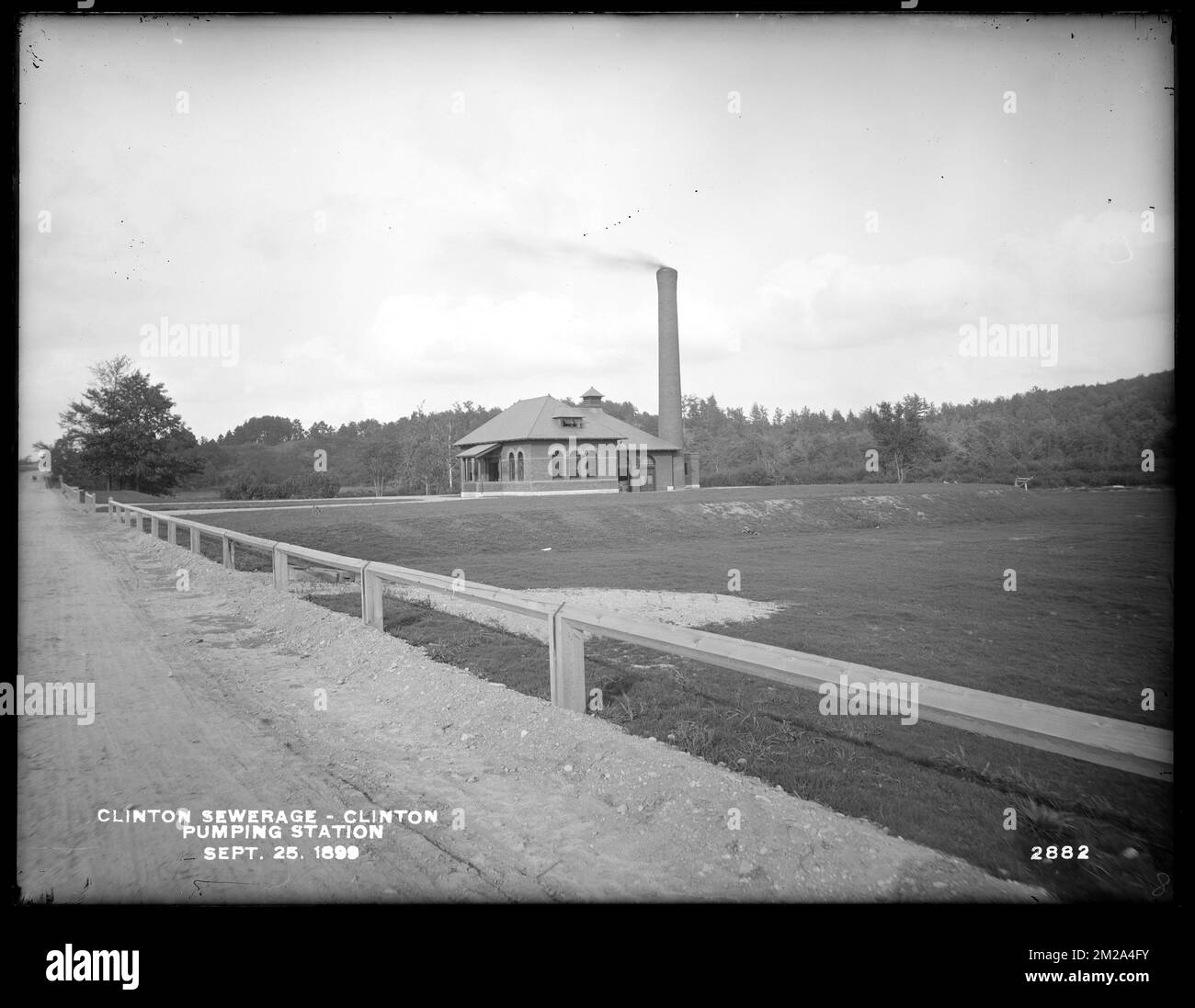 Clinton Sewerage, pumping station, Clinton, Mass., Sep. 25, 1899 ...