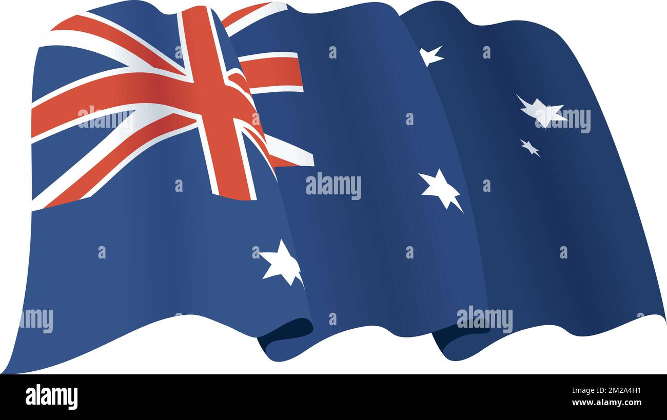 australian flag waving country icon Stock Vector Image & Art - Alamy