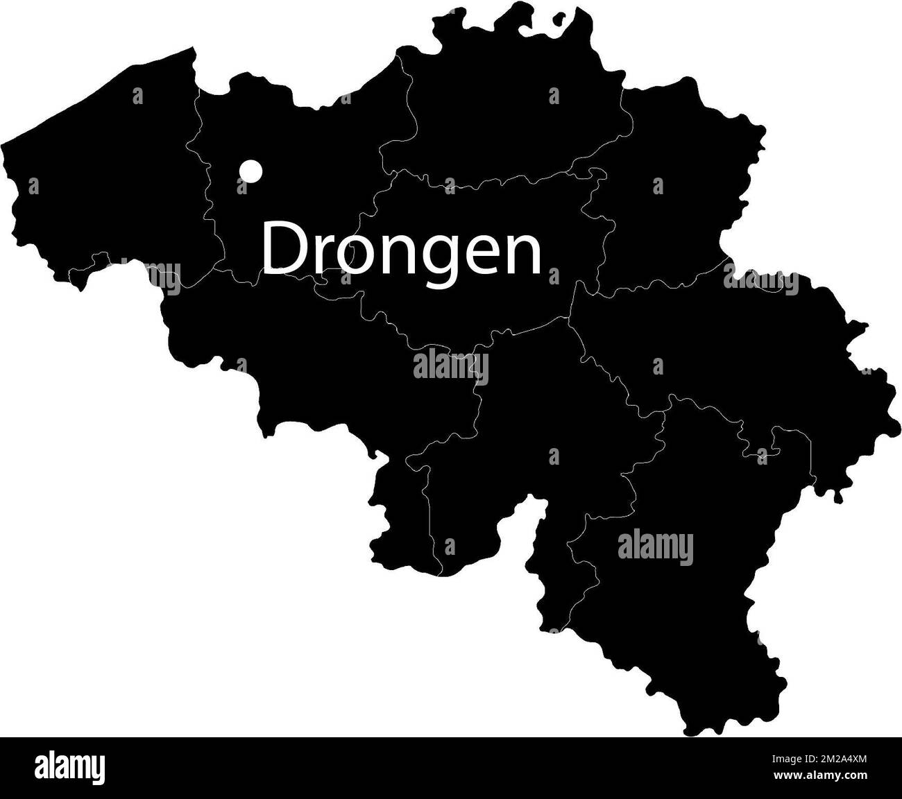 Infografic showing the location of Drongen on a map of Belgium, regarding the accident at the ...