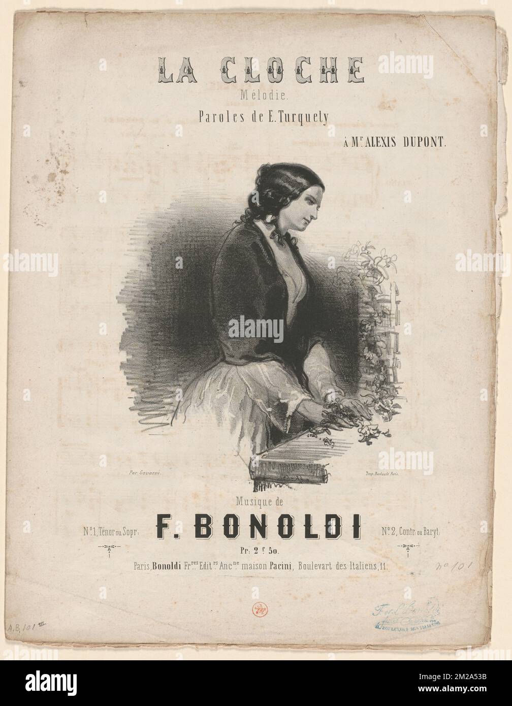 La Cloche ,. Paul Gavarni (1804-1866). Lithographs and Other Works ...