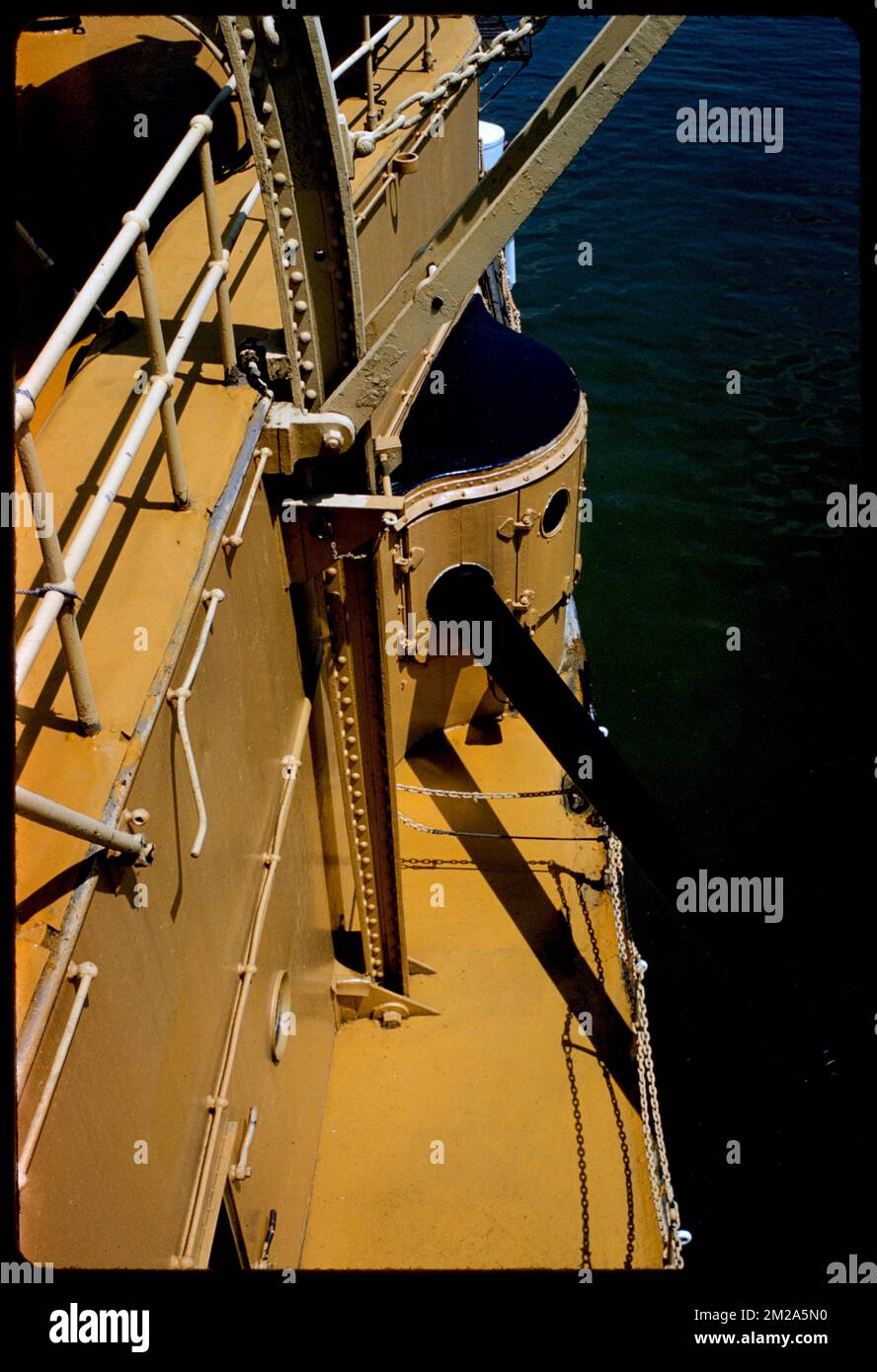 Close view of metal side of USS Olympia, Philadelphia Maritime Museum ...