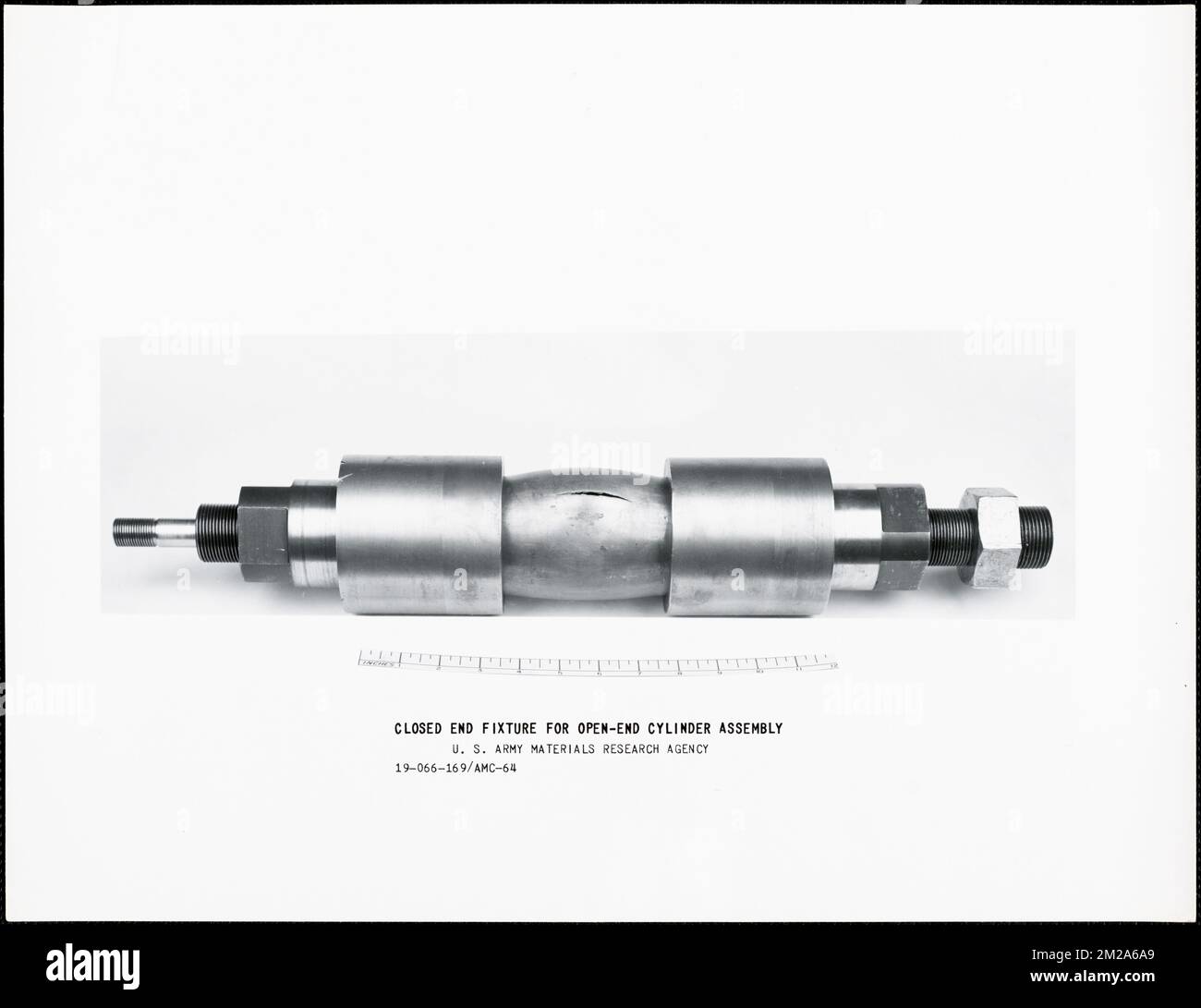 Closed end fixture for open-end cylinder assembly , Armories, Ordnance ...