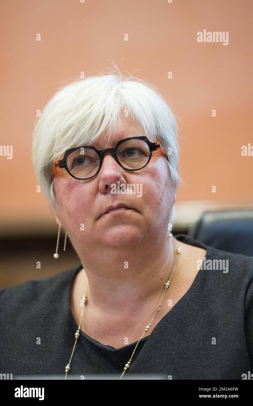 UGent vice-rector Mieke Van Herreweghe pictured during the so-called ...
