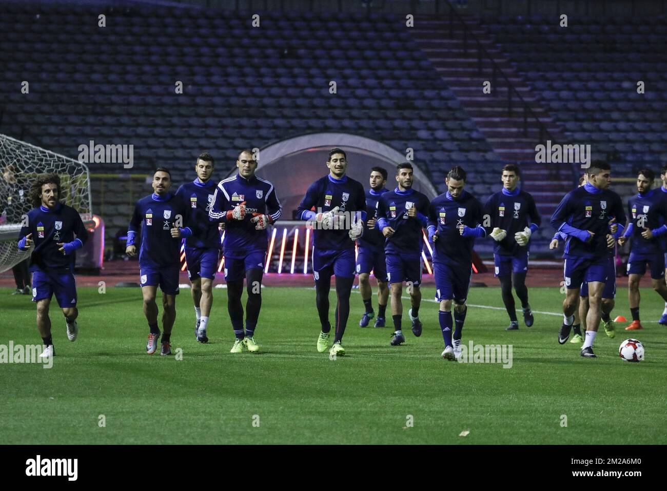 Cyprus' players attend a training session of Cyprus national soccer ...