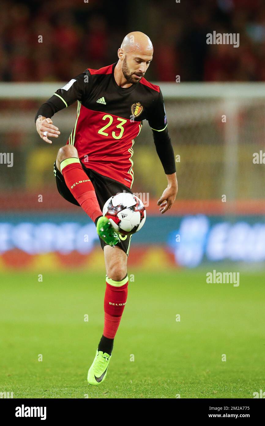Belgium's Laurent Ciman pictured in action during a soccer game between ...