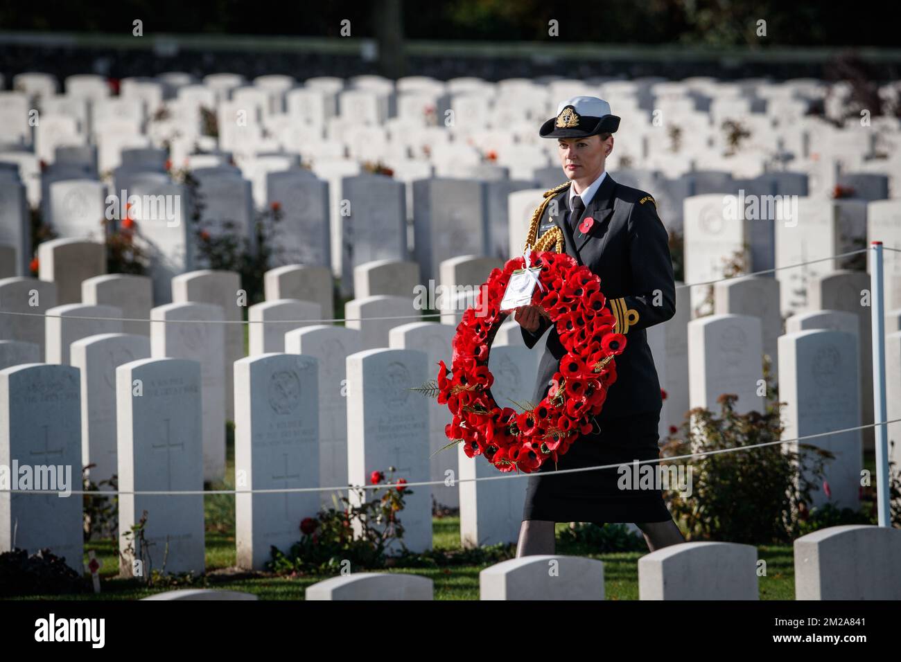 Illustration picture shows a commemoration at the Tyne Cot Commonwealth ...