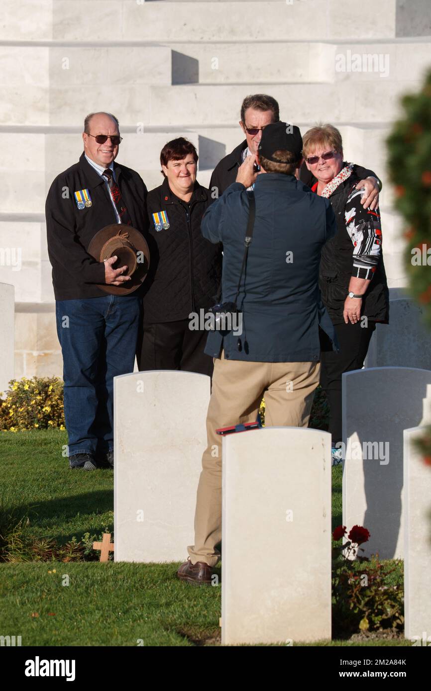 Illustration picture shows a commemoration at the Tyne Cot Commonwealth ...