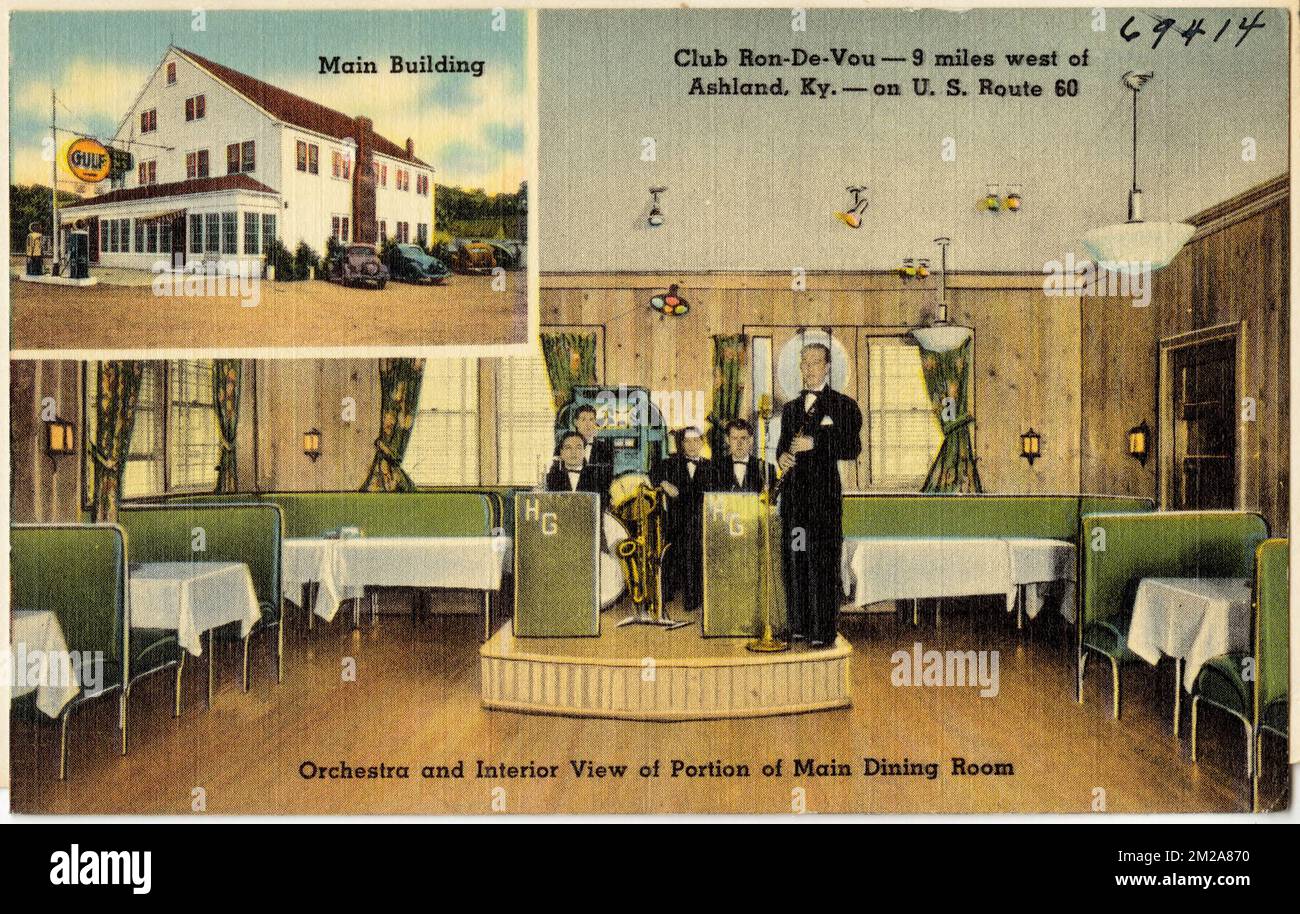 Club Ron-De-Vou -- 9 miles west of Ashland, Ky. -- on U. S. Route 60 ...