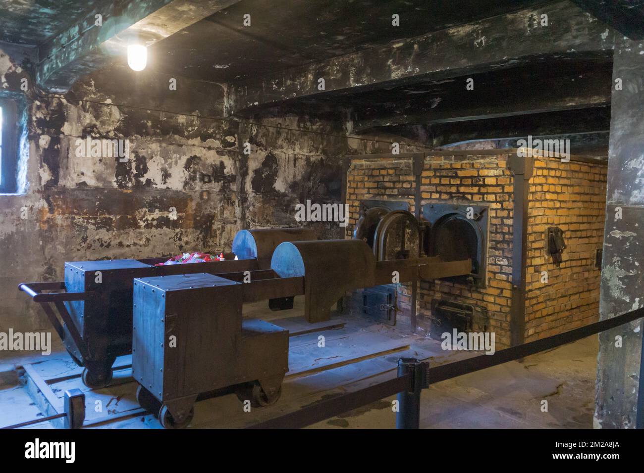 Crematory at Auschwitz- Birkenau victims nazi concentration camp Stock ...