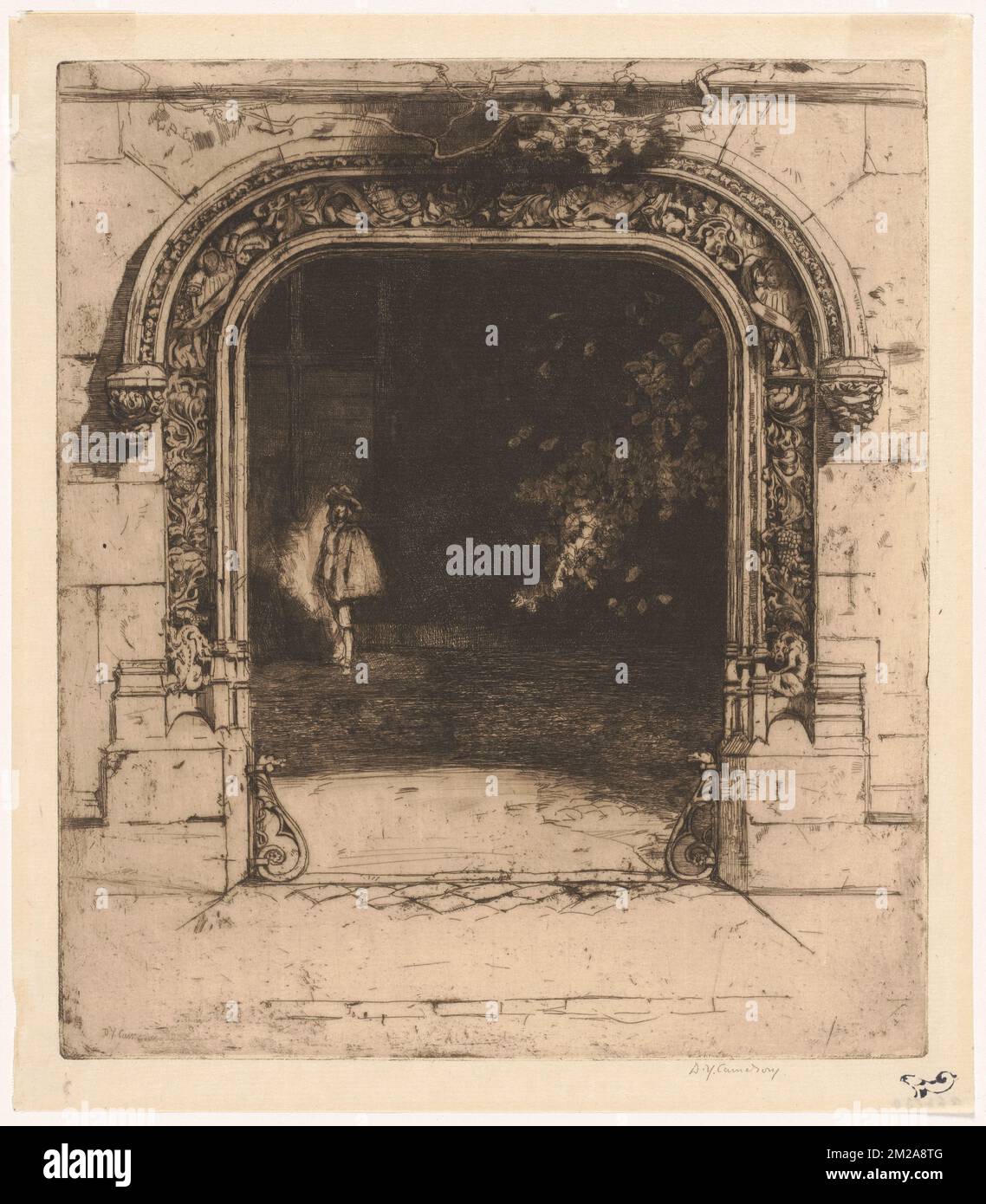 Cluny , Doors & doorways, Arches. Sir David Young Cameron (1865-1945 ...