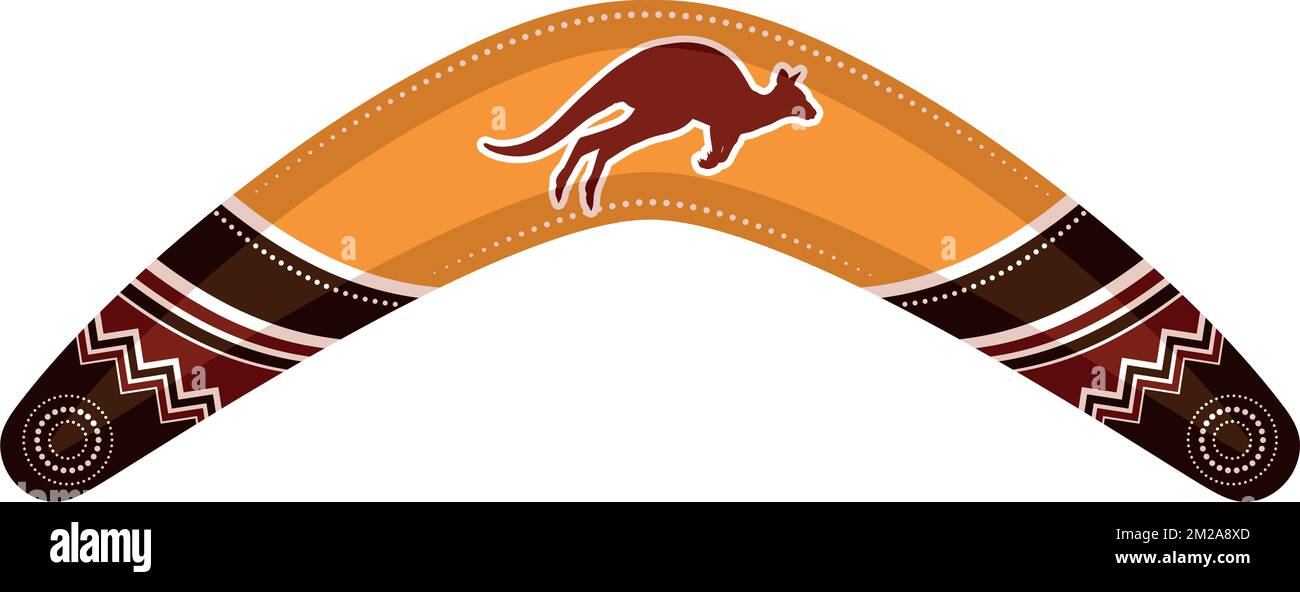 australian wooden boomerang traditional icon Stock Vector Image & Art ...