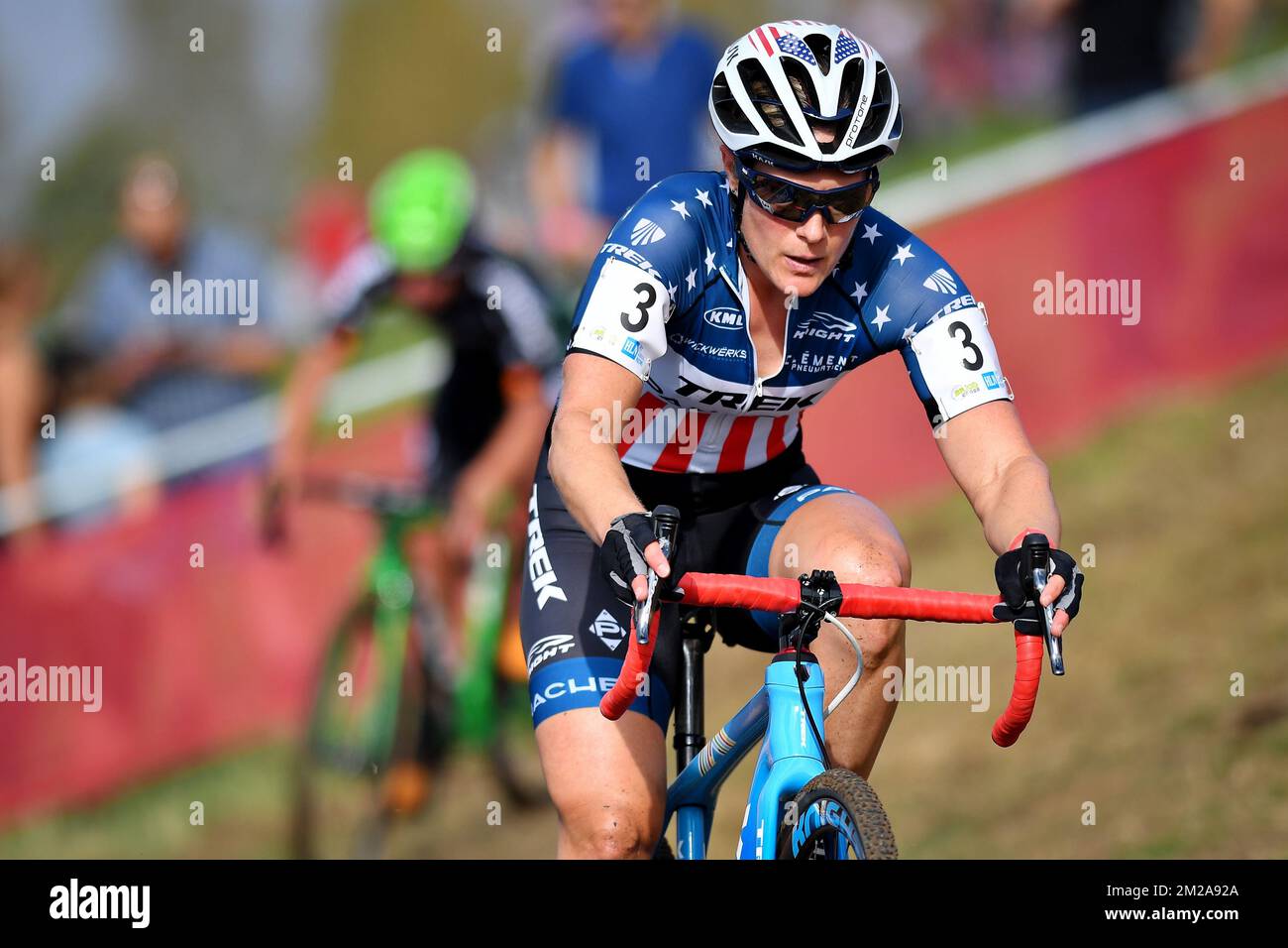 US Katie Compton pictured in action during the women's elite race at ...